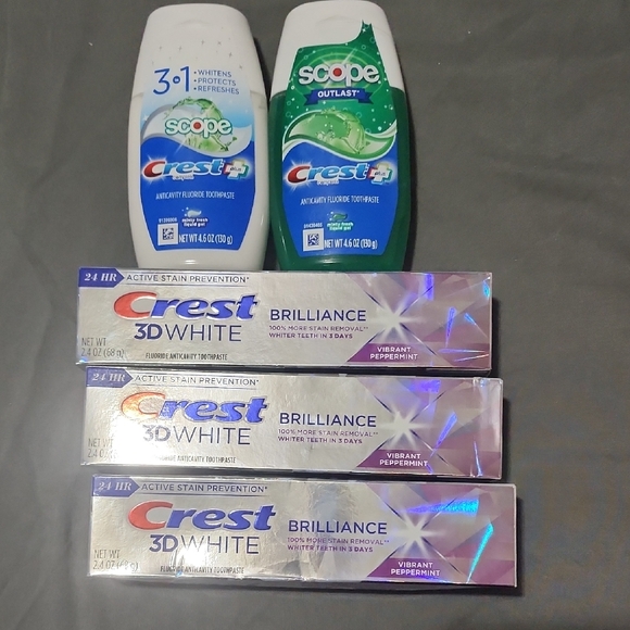 Crest | Bath | Crest 3d White Brilliance Toothpaste And Scope Mouthwash ...